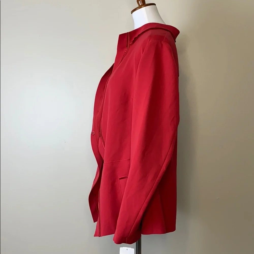 Tahari Woman | Jackets & Coats | Tahari Woman Plus Size Red Blazer ...